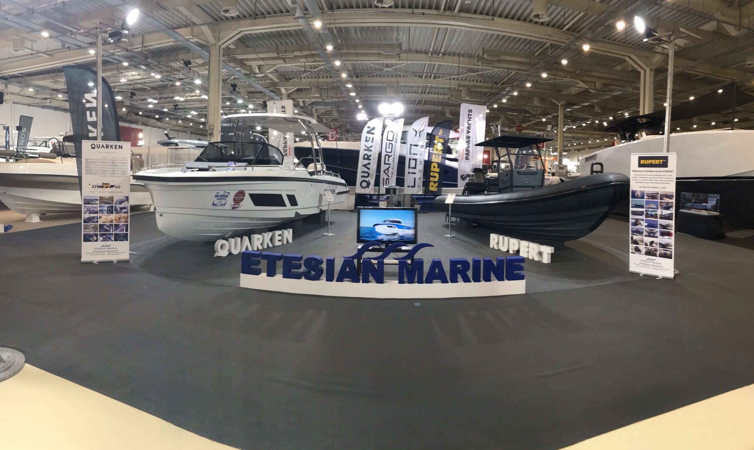 QUARKEN 27 T-Top and RUPERT R8 on display at AIBS 2022 – Etesian Marine