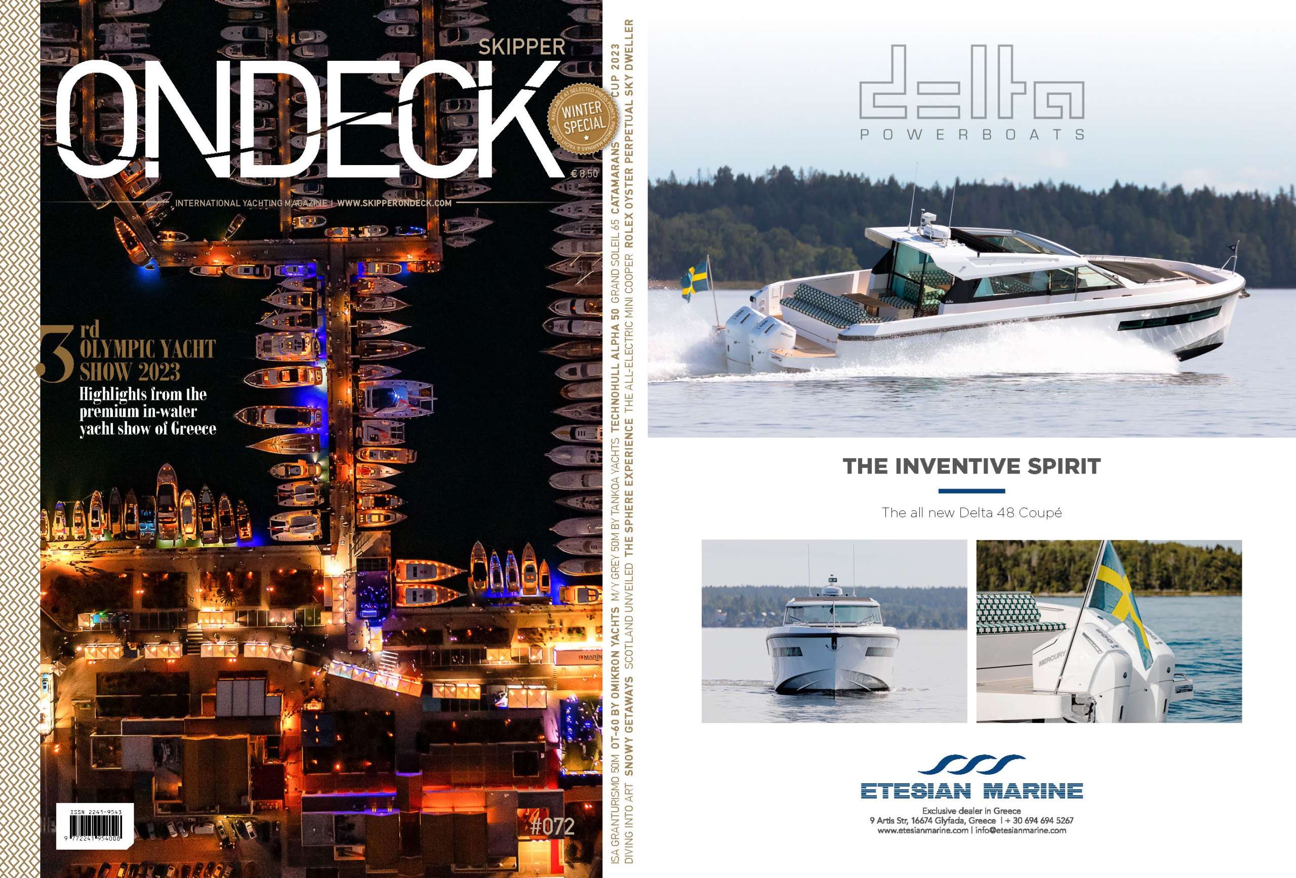 New DELTA POWERBOATS artwork advertisement – Etesian Marine